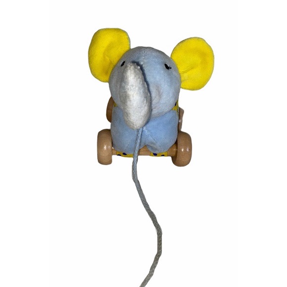 Rich Frog | Toys | Rich Frog Elephant Plush Wood Pull Unisex Baby Toy ...